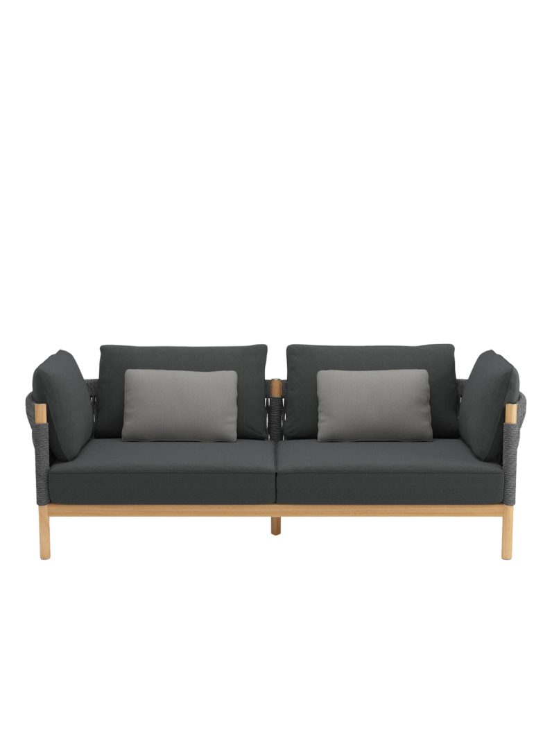 Cavo Lounge Sofa Anthrazit inkl. Auflagen Schiefer | Garpa
