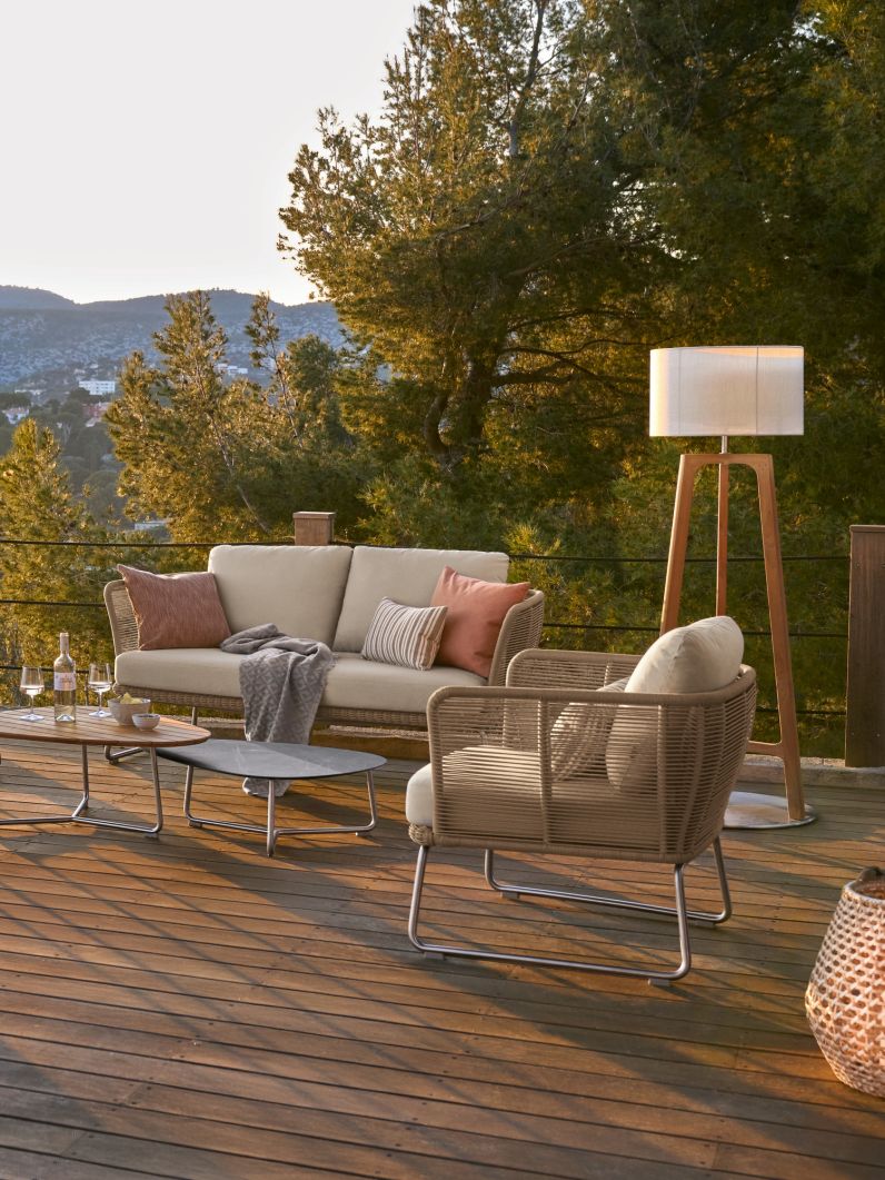 Amari Lounge Sofa inkl. Auflagen Linum - garpa.de