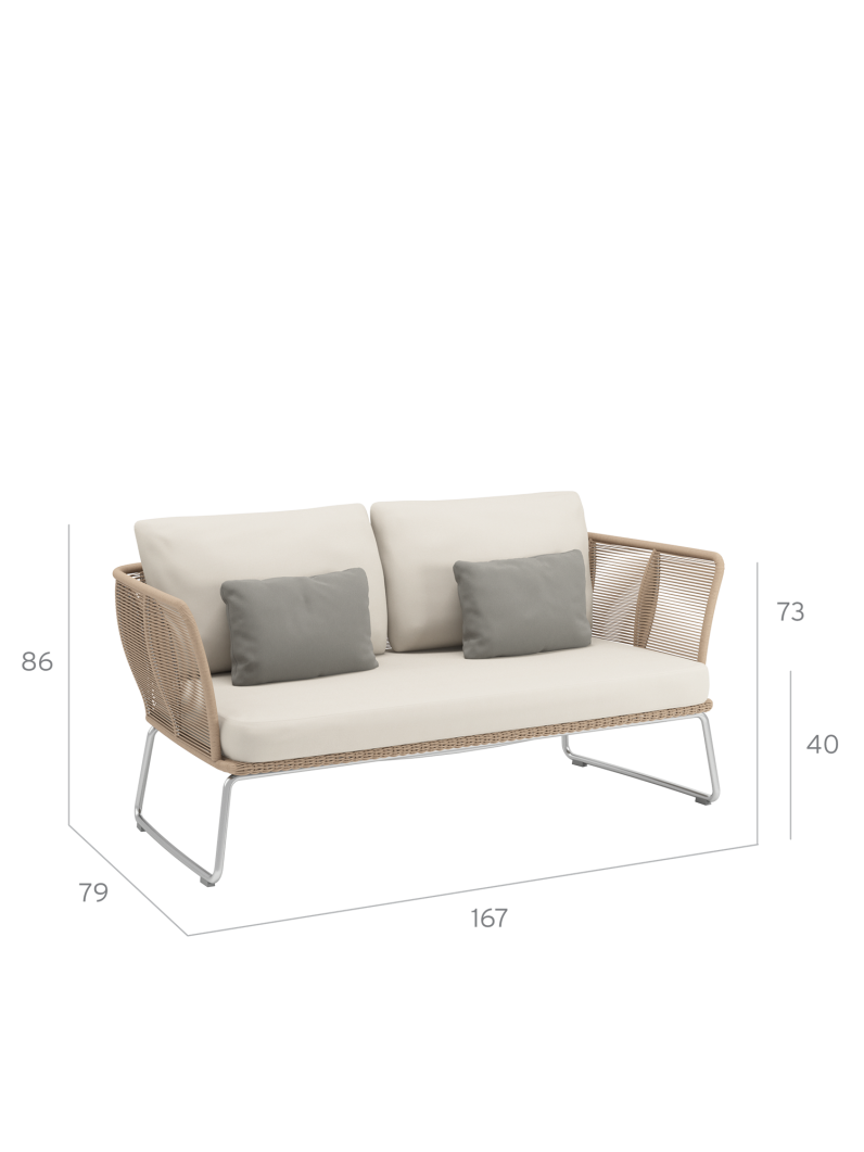 Amari Lounge Sofa inkl. Auflagen Linum - garpa.de