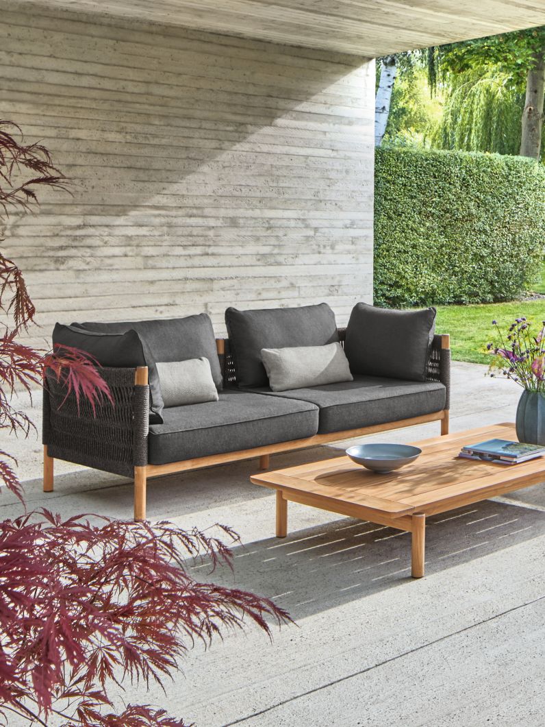 Cavo Lounge Sofa Anthrazit inkl. Auflagen Anthrazit | Garpa